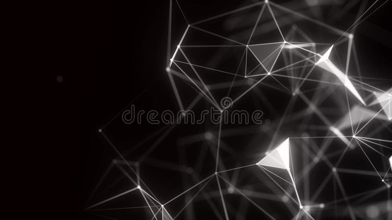 Abstract Connection Dots Technology Background Network Connection Structure Plexus Effect 3d