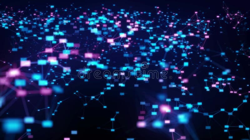 Network Connection Structure Big Data Connecting Points And Lines Abstract Technology