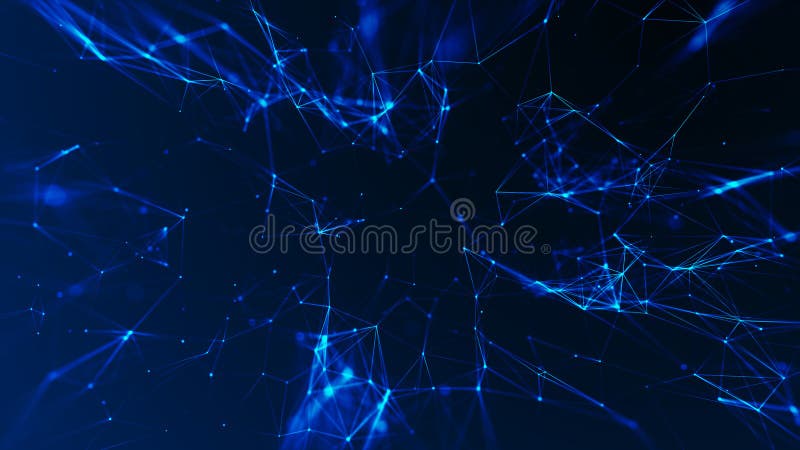 Network Connection Structure. Big Data. Connecting Points and Lines. Abstract Technology ...