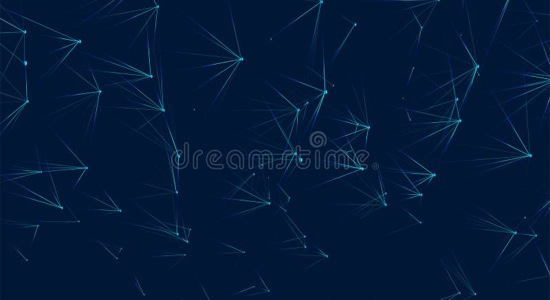 Network Connection Structure Big Data Connecting Points And Lines Abstract Technology