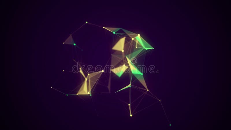 Network Connection Structure Communication And Web Concept Big Data Visualization 3d