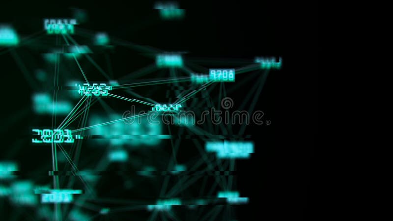 Network Connection Structure. Concept of Hi Tech and Future ...