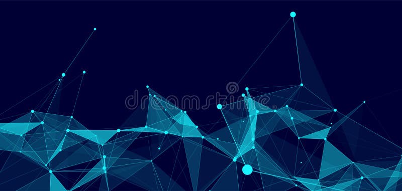 Network Connection Structure. Concept of Hi Tech and Future ...