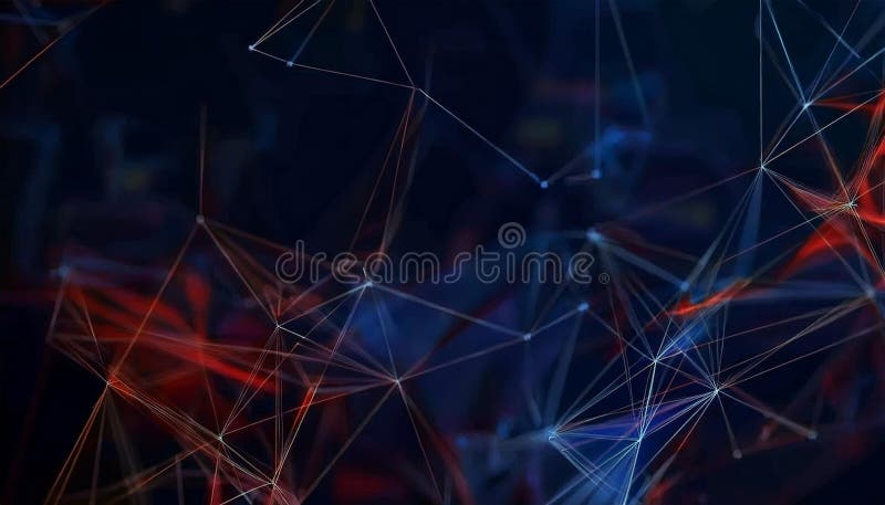 Network Connection Structure. Connecting Points and Lines. Big Data. Abstract Technology ...