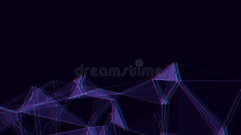 Network Connection Structure. Technology Connect Big Data. Science ...