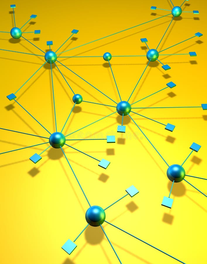 Network connection team stock illustration. Illustration of analysis ...