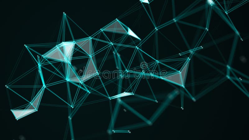 Network Connection Technology. Abstract Green Background. Digital Backdrop. Big Data ...