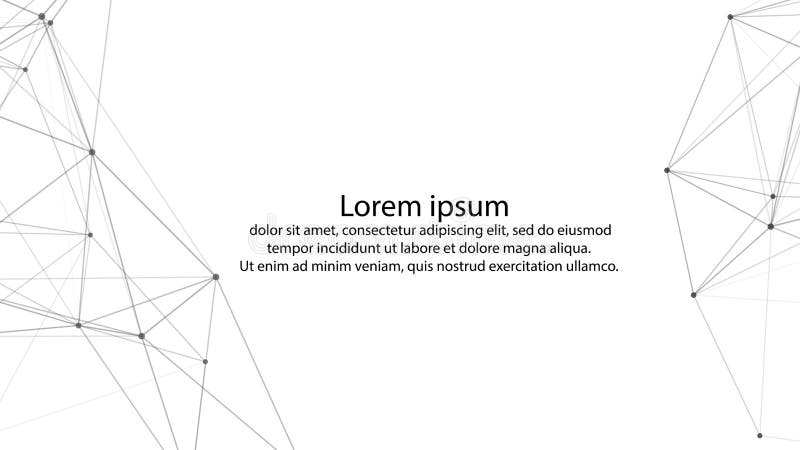 Network Connection Technology. Abstract White Background. Big Data ...