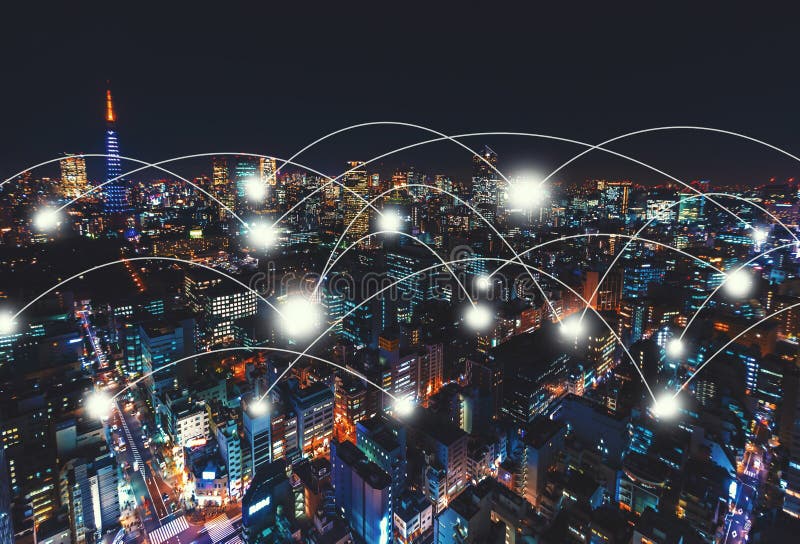 Network and Connection Technology Concept Stock Photo - Image of ...