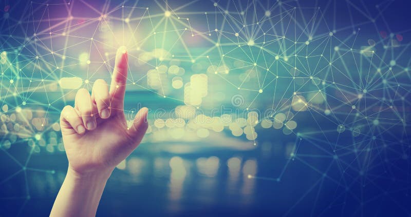 Network and Connection Technology Concept Stock Photo - Image of tech ...