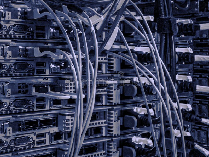 Network Connection Technology with Network Switch Router, Ethernet ...