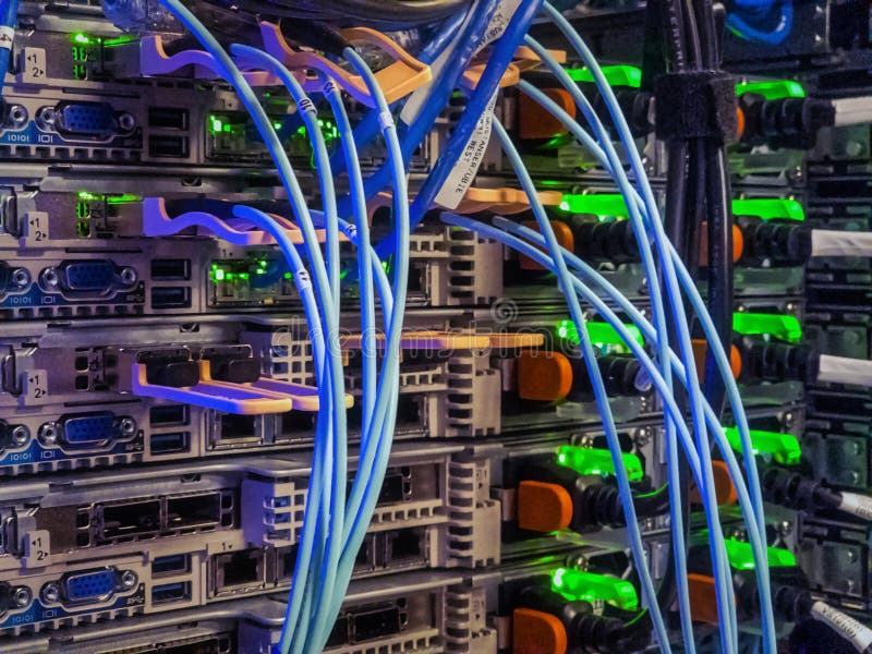 Network Connection Technology with Network Switch Router, Ethernet ...