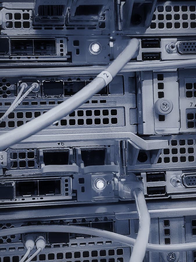 Network Connection Technology with Network Switch Router, Ethernet ...