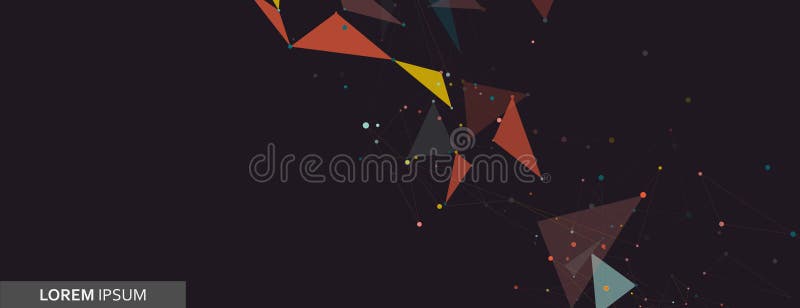 Network Connection Technology. Vector Connect Polygonal Design Stock ...