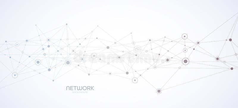 Network Connection Vector Background. Stock Vector - Illustration of ...