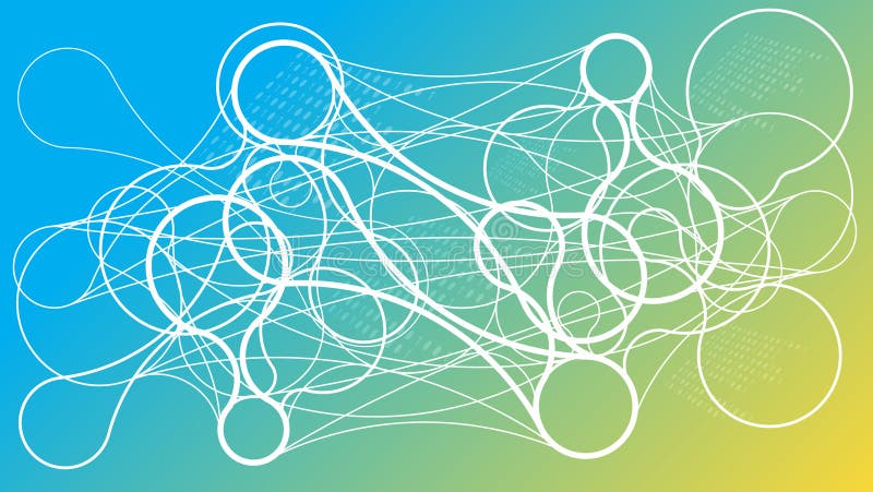 Network Connections Abstract Background - Illustration Stock Vector ...