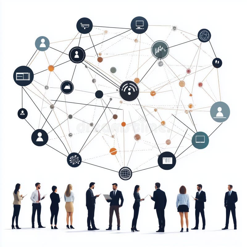 Network Connections Business Team Collaboration Communication ...