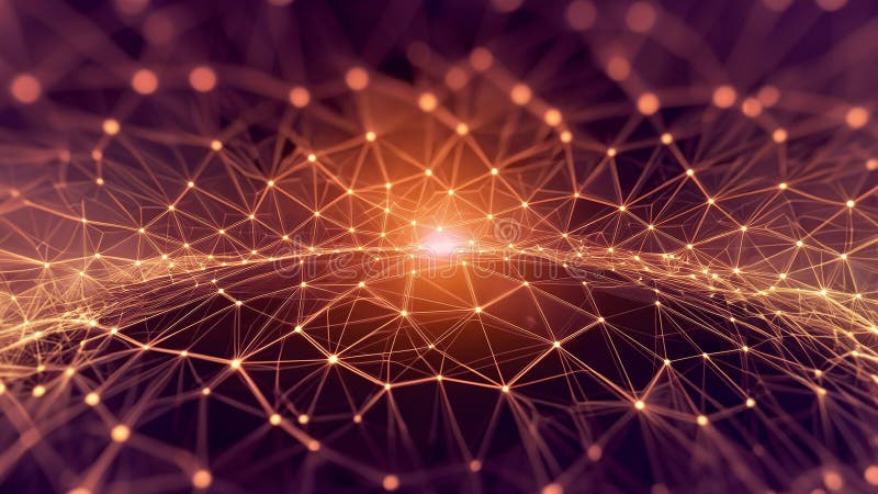 Network of Connections stock illustration. Illustration of internet ...