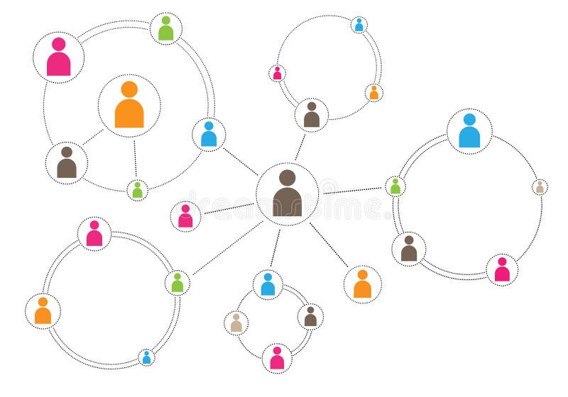 Communication Network People Stock Vector - Illustration of design ...