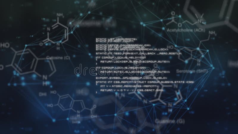 Network of Connections with Data and Structural Formula of Chemical ...