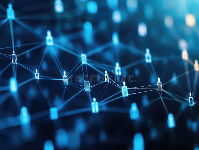 Network Connections stock photo. Image of digital, generated - 362796254