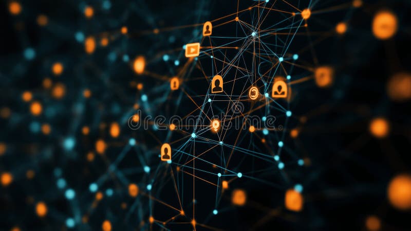 Network Connections with Digital Nodes and Communication Symbols in ...