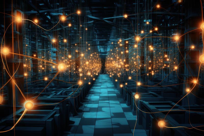 Network Connections. Generate Ai Stock Image - Image of business, data ...