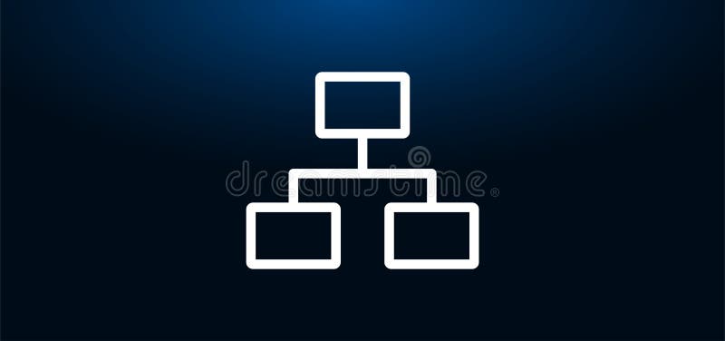 Network Connections Icon Crystal Blue Banner Background Stock ...