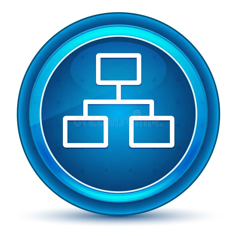 Network Connections Icon Eyeball Blue Round Button Stock Illustration ...