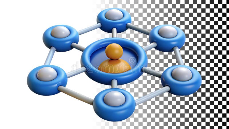 Network Connections Icon, Technology Symbol for Internet and Data Flow ...