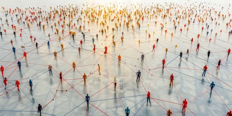 A Network of Connections. Created by Generative Artificial Intelligence ...