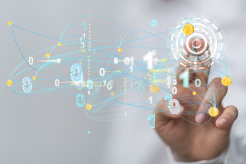 A Network Connections Team Working and Interacting Stock Photo - Image ...