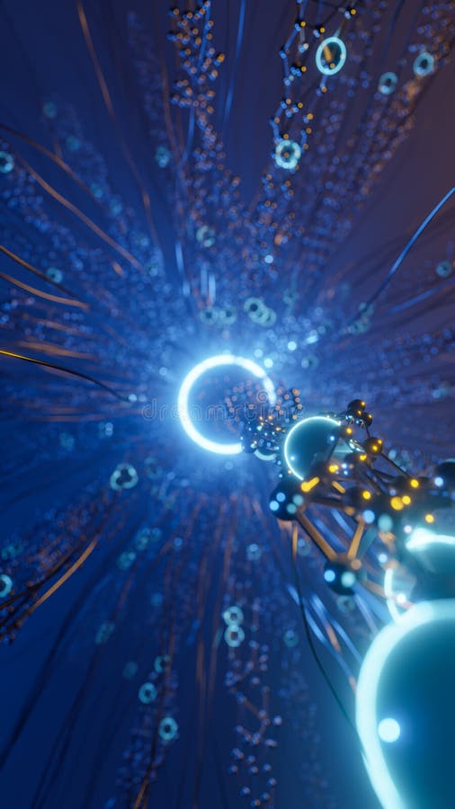 Network Connections. Technology, Internet and Cyber Concept. 3d Render ...