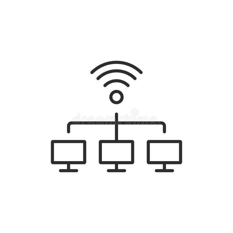 The Network Connectivity Icon Serves As a Symbol Representing Work ...