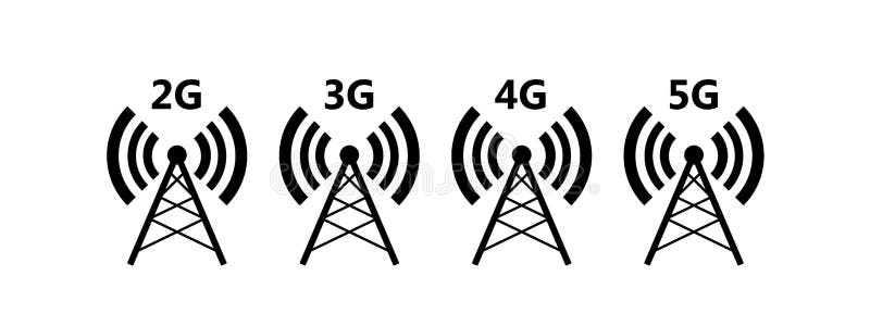 4G Symbol With Internet Router Stock Illustration - Illustration of ...