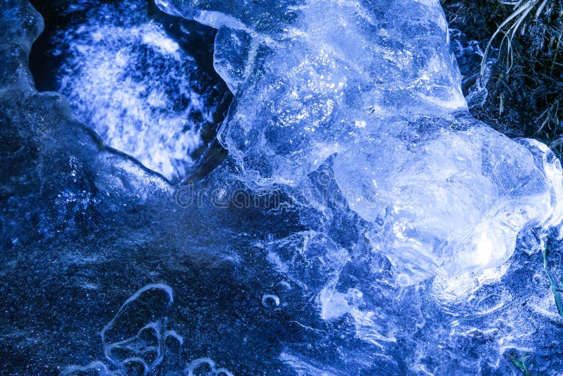 Network of Cracks in Thick Solid Frozen Layer of Ice with Shining Light ...