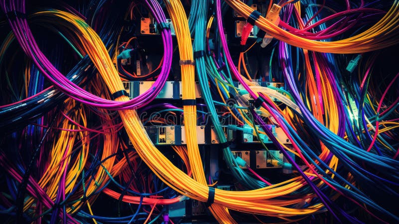 Network data lines stock illustration. Illustration of data - 372098582