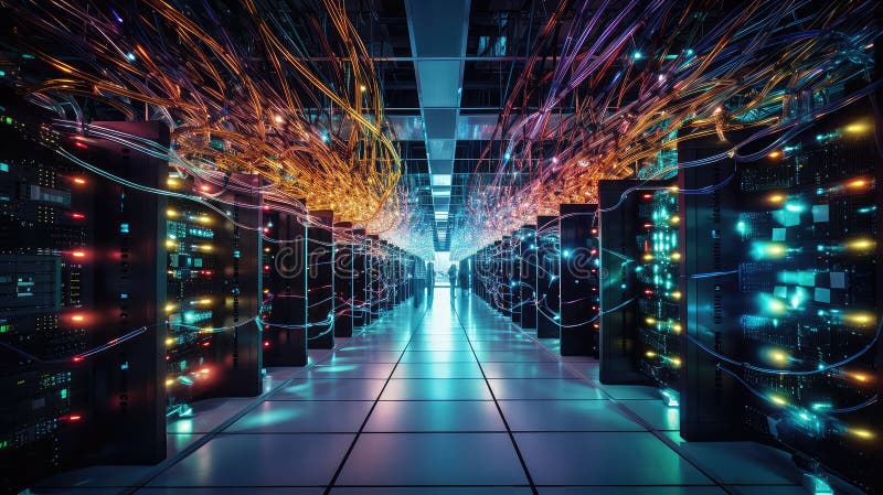 Network data movement stock illustration. Illustration of ...