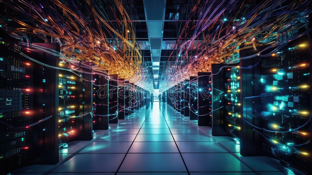 Network data movement stock illustration. Illustration of ...