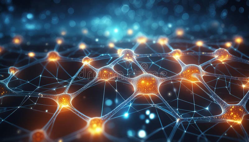 Network And Data Net System Abstract Background Structure And Connection Stock Illustration