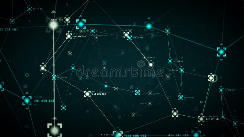 Network Blue stock video. Video of business, communication - 55704937