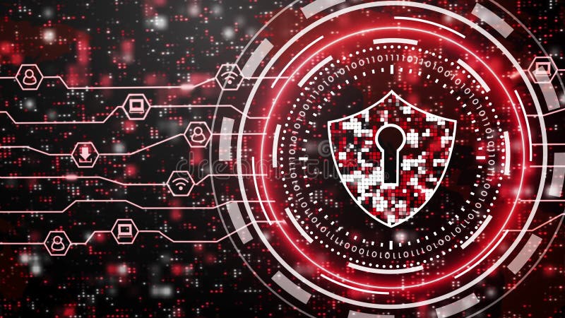 Cyber Security Motion Graphics Animation Background Stock Video - Video ...