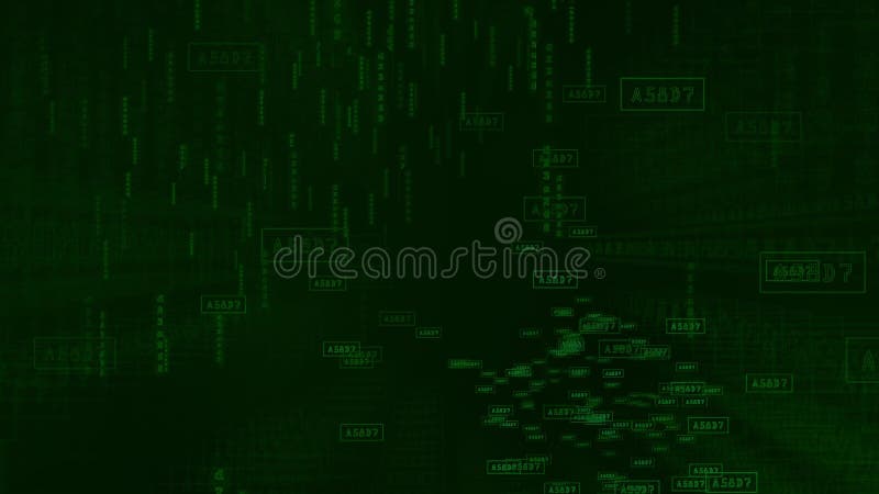 Network Data Travels in Cyberspace on Dark Background Stock Video ...