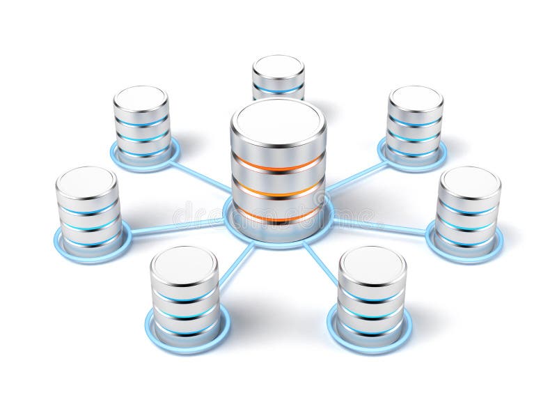Database stock illustration. Illustration of storage - 17024075