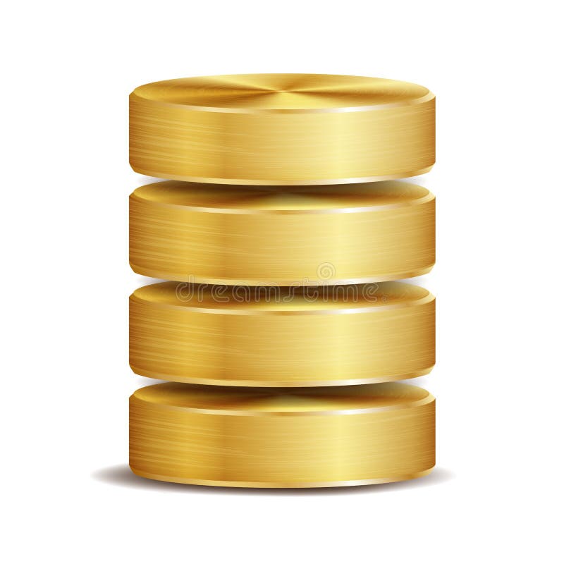 Network Database Disc Icon Vector Highly Detailed Illustration Of