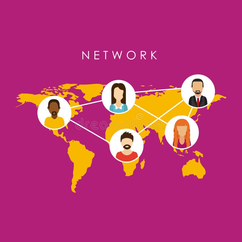 Network design stock vector. Illustration of person, group - 44890262