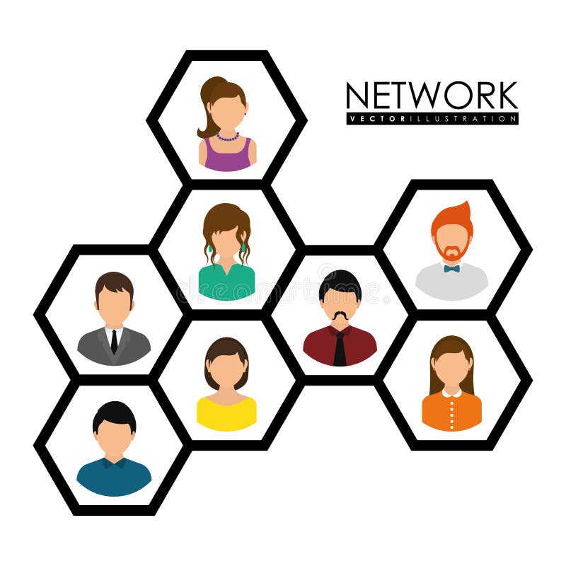 Network design. stock vector. Illustration of relationship - 58725061