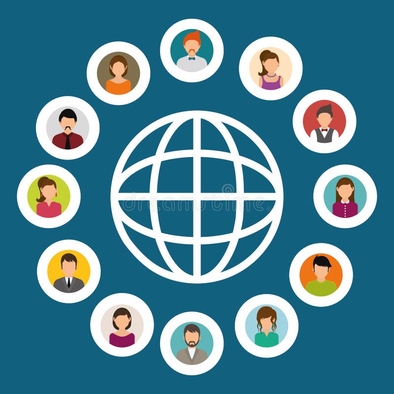 Network design. stock vector. Illustration of connection - 58724400