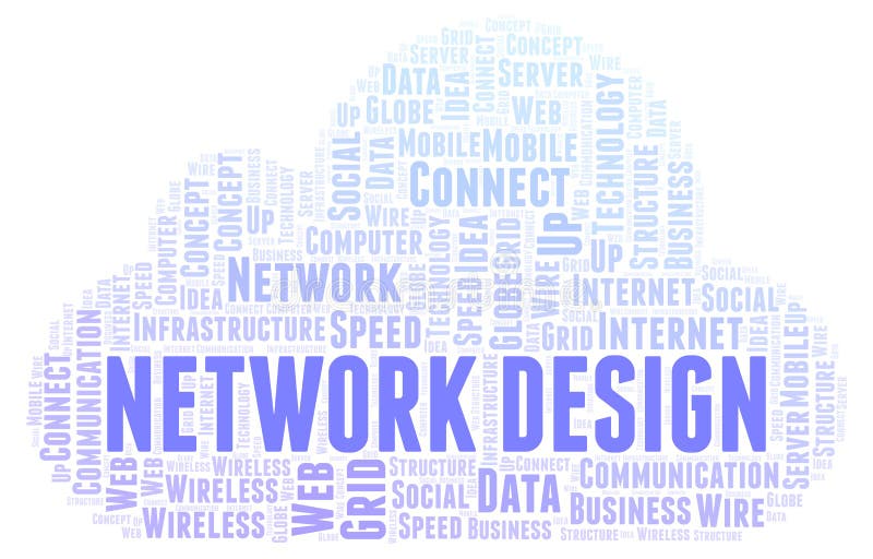 Ip Network Design Word Cloud. Stock Illustration - Illustration of text ...