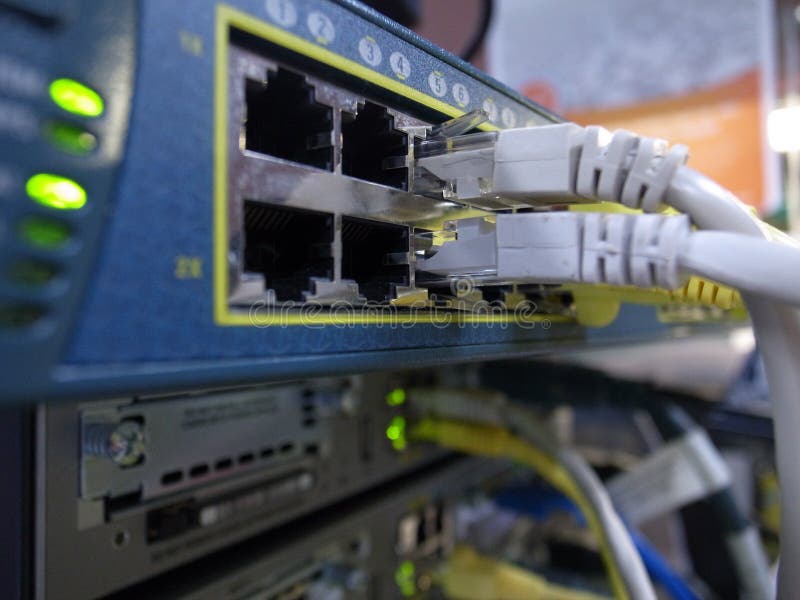 Network Device Connector RJ45 Stock Photo - Image of huge, cables: 34410374